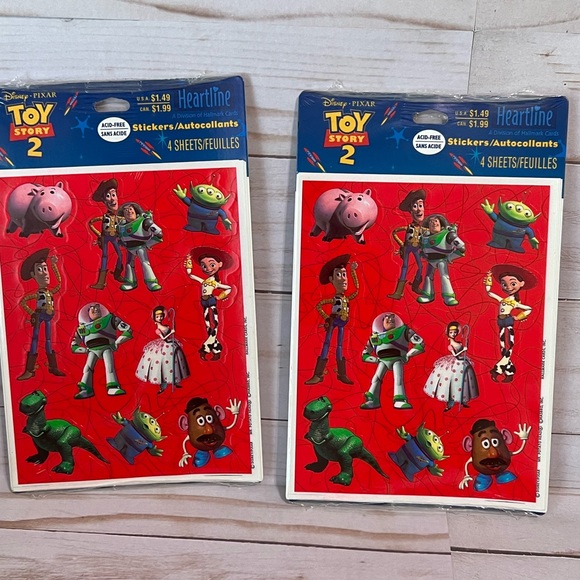 Heartline | Party Supplies | Toy Story 2 Stickers Nwt | Poshmark